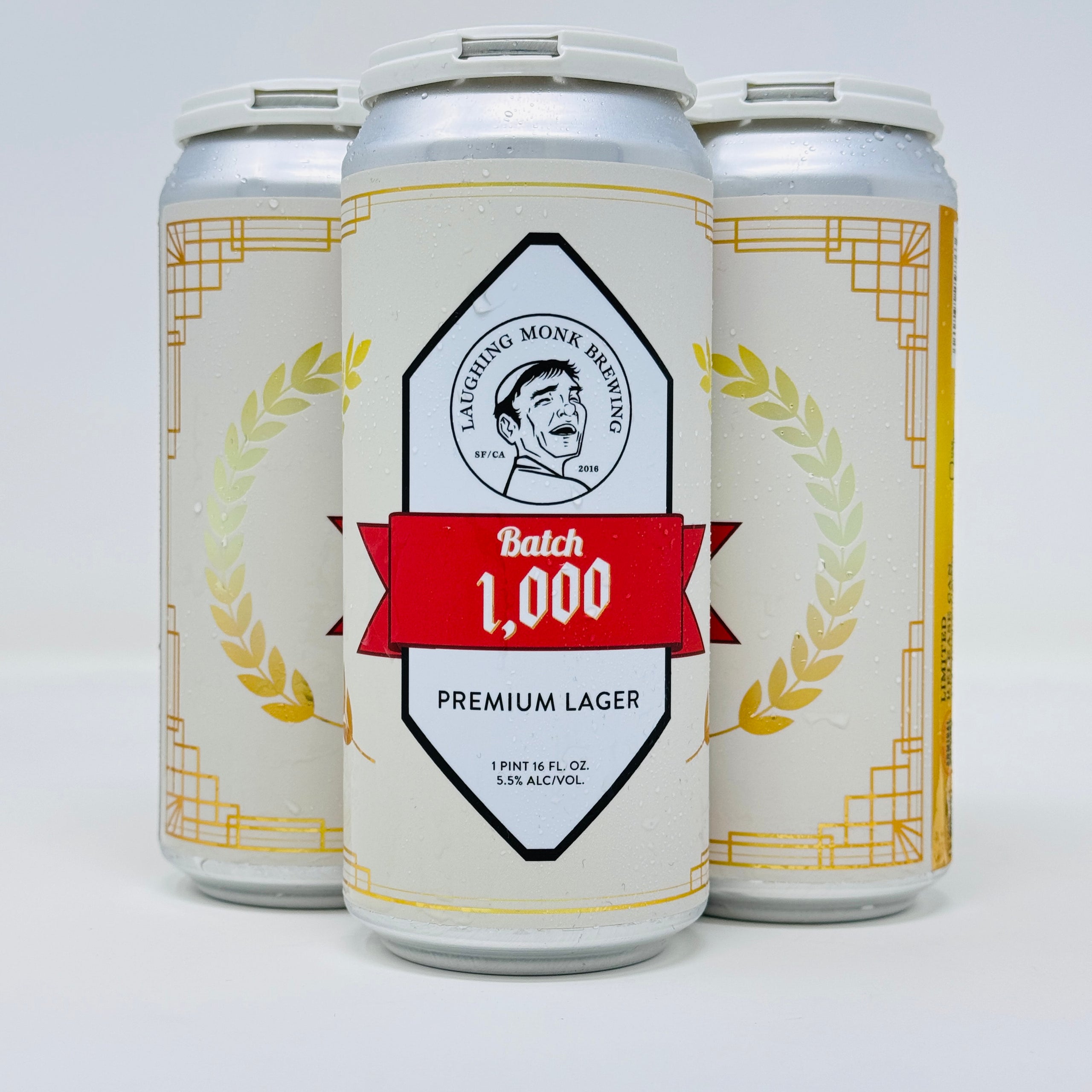 Batch 1,000 Premium Lager 4-Pack | Laughing Monk Brewing