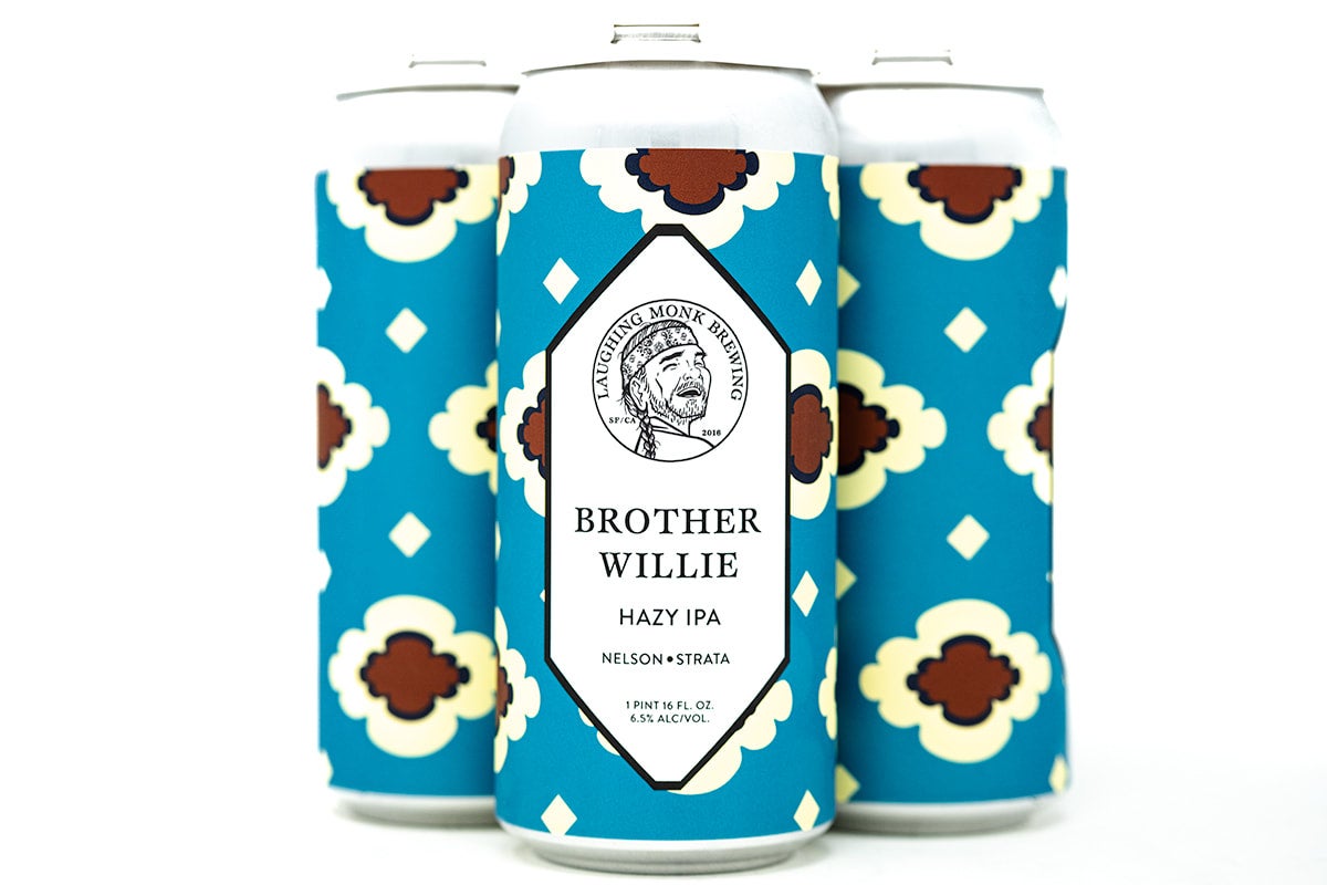 Brother Willie Hazy IPA 4-Pack | Laughing Monk Brewing